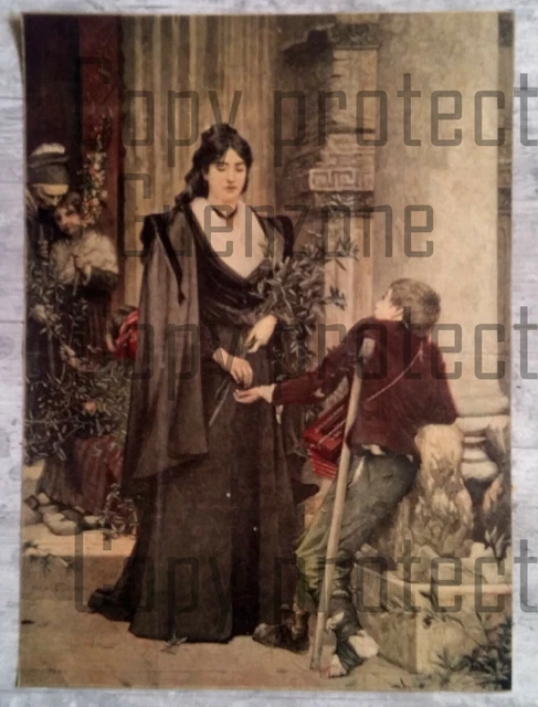 MIREILLE PEINTRE COT PAINTER HANDICAPPED ACCORDIONIST gravure 1893 ...