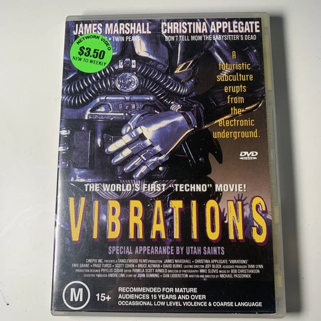VIBRATIONS VHS CLAM Shell Case - Christina Applegate - Ex Rental - RARE ...