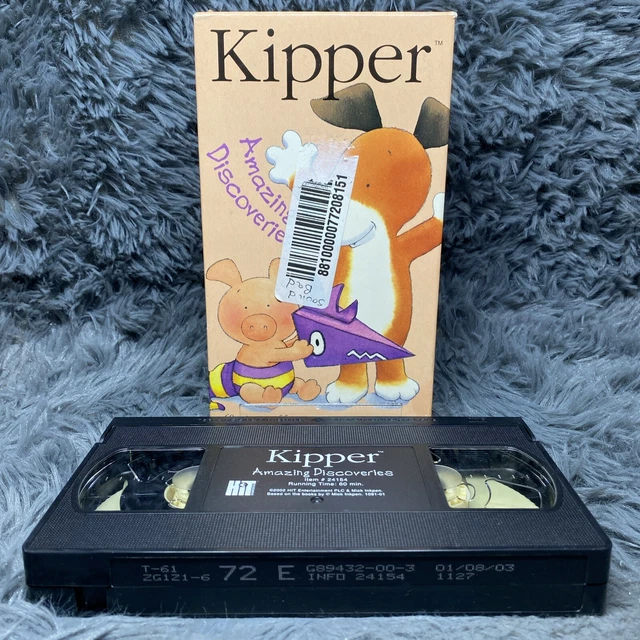 KIPPER - AMAZING Discoveries VHS Tape 2002 Children’s Kids Cartoon Show ...