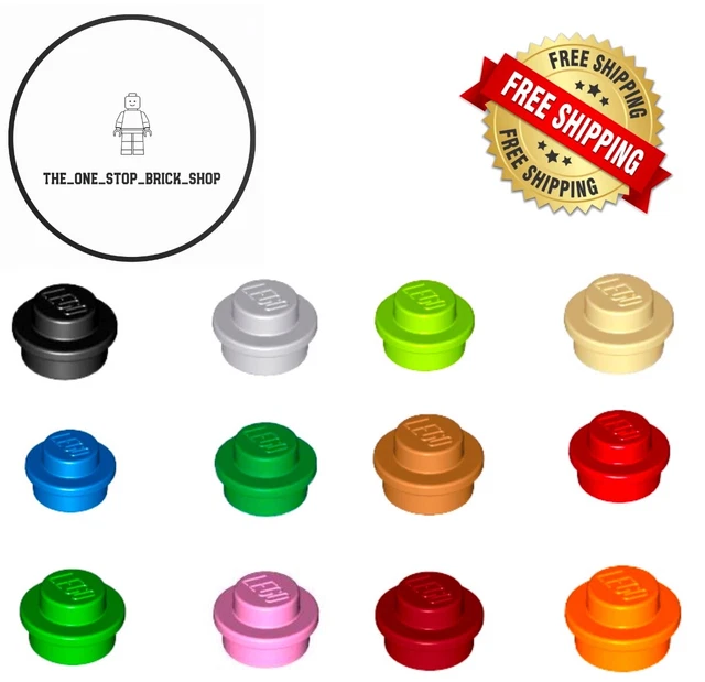 LEGO PLATE, ROUND 1 x 1 ( 20 Pack ) 4073 Choose Colour NEW FREE P&P £3. ...