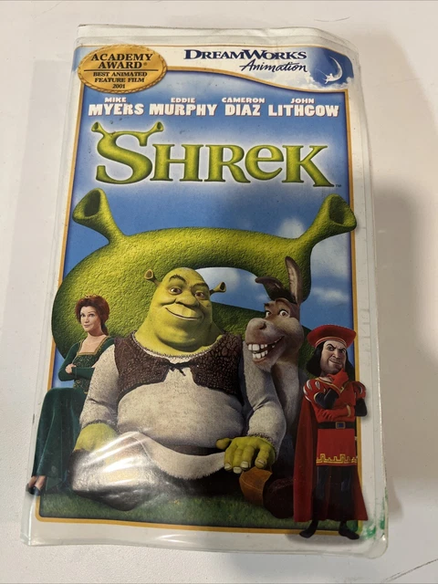 SHREK (VHS, 2001) Clamshell Dreamworks Animation, Mike Meyers, Eddie ...