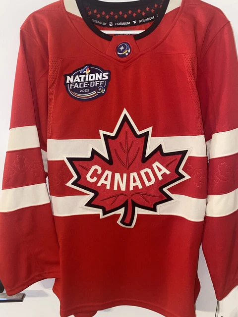 AUTHENTIC TEAM CANADA Fanatics 2025 4 Nations Face-Off Premium jersey ...