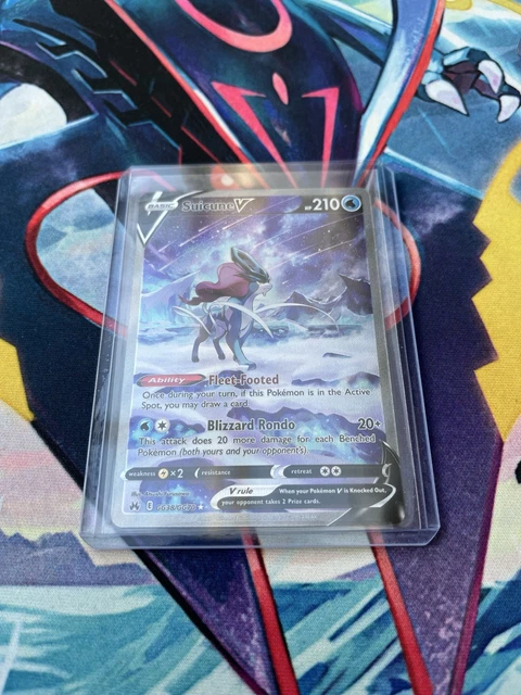 SUICUNE V GG38/GG70 Full Art Crown Zenith Galarian Gallery NM en ...