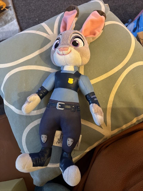 DISNEY STORE ZOOTOPIA Movie Officer Judy Hopps Rabbit Soft Plush £13.20 ...