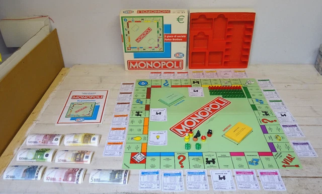 MONOPOLI EURO SCATOLA quadrata Editrice Giochi Anni 2000 Completo 100% ...