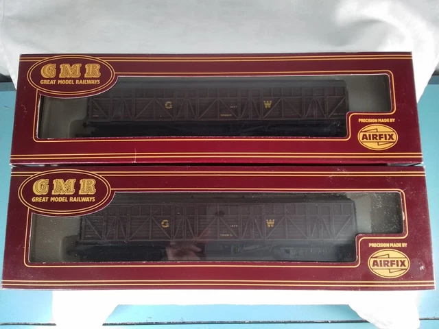 AIRFIX 2 X GMR Airfix Wagons - Siphon G GWR. 54306-2, 54308-8. Brown ...
