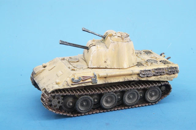 1:72 MODELL PANZER Flakpanther 341 mit 2cm Flakvierling gebaut bemalt ...