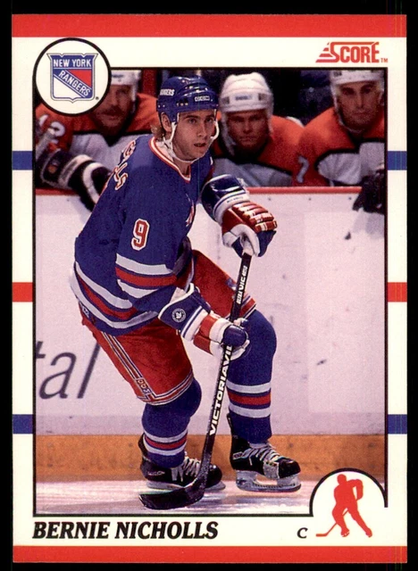 1990-91 SCORE CANADIEN Bernie Nicholls. Rangers de New York #9 EUR 2,04 ...