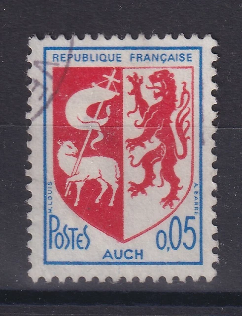 FRANCE ANNÉE 1966 Armoiries de Villes Auch N° 1468 obl réf 8560 EUR 0 ...