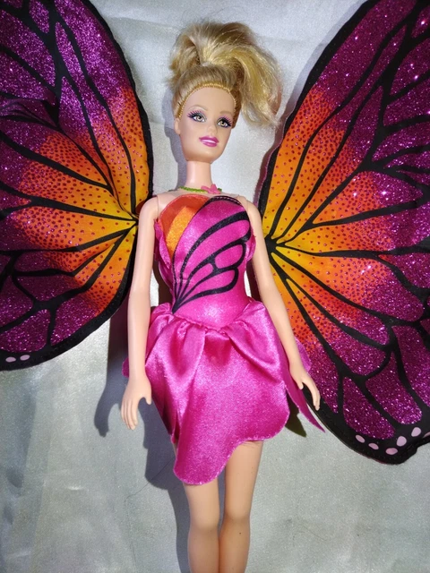 MATTEL BARBIE MARIPOSA And The Fairy Princess Butterfly Beautiful Doll ...