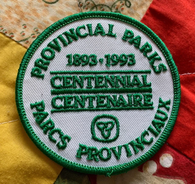 ONTARIO PROVINCIAL PARKS Centennial 1893-1993 Vintage Patch 3" $16.00 ...