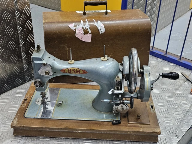 VINTAGE BSM SEWING machine £10.50 - PicClick UK