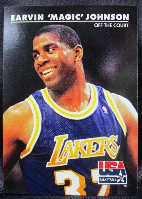 1992 SKYBOX USA Basketball Magic Johnson Off the Court Card #32 EUR 1 ...