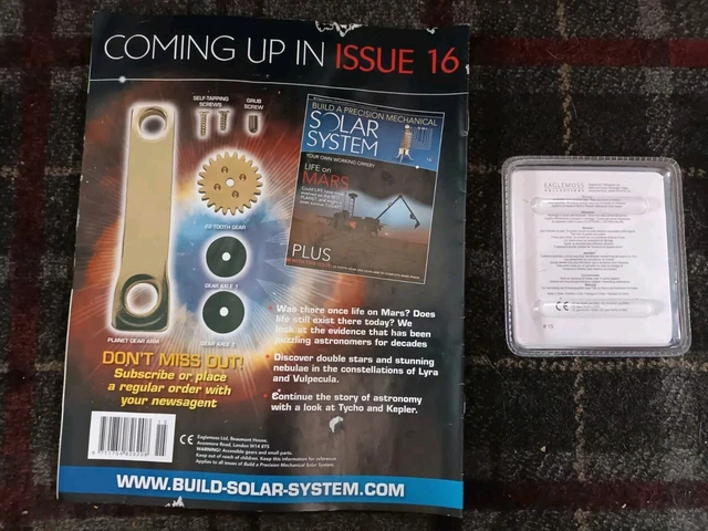 EAGLEMOSS BUILD A Precision Mechanical Solar System Magazine Issue 15 ...