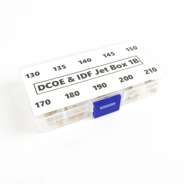 WEBER DCOE IDF twin carb jet box main 4x 130-150 and air correctors 4 x ...