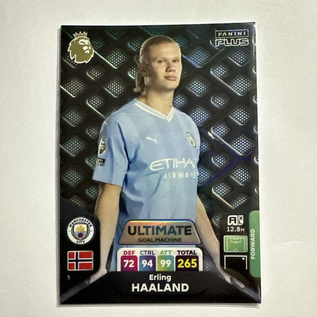 ERLING HAALAND ULTIMATE Goal Machine Adrenalyn XL PLUS 2024 Panini Man ...