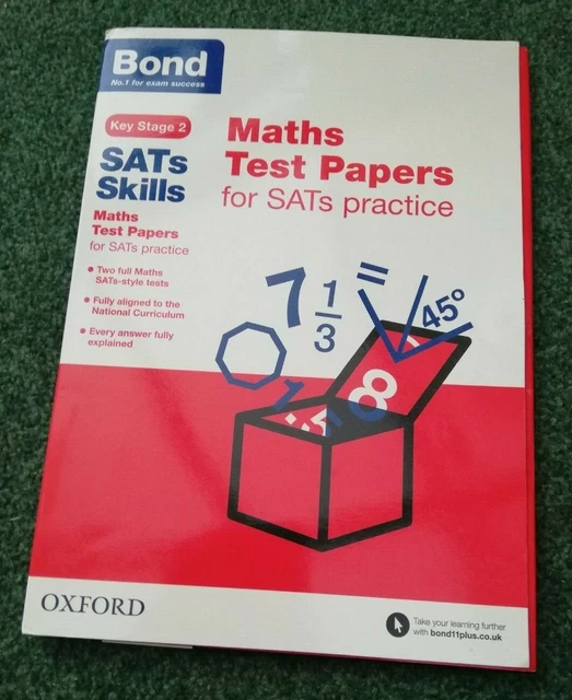 BOND SATS SKILLS: Maths Test Papers for SATs practice Book £6.95 ...