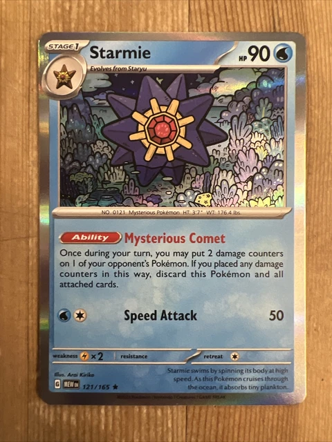 POKÉMON TCG STARMIE Scarlet & Violet - 151 121/165 Holo Rare NM $1.79 - PicClick CA