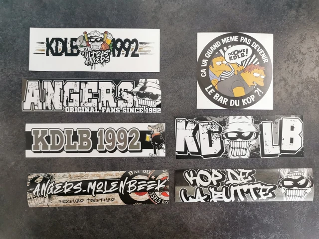 LOT STICKERS ULTRAS Autocollant Angers kdlb 91 1991 kop de la butte EUR ...