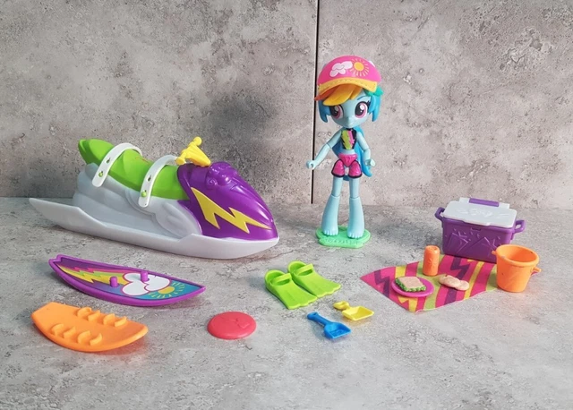 MY LITTLE PONY Equestria Girls Mini Dolls Rainbow Dash Sporty Beach Set £19.99 - PicClick UK