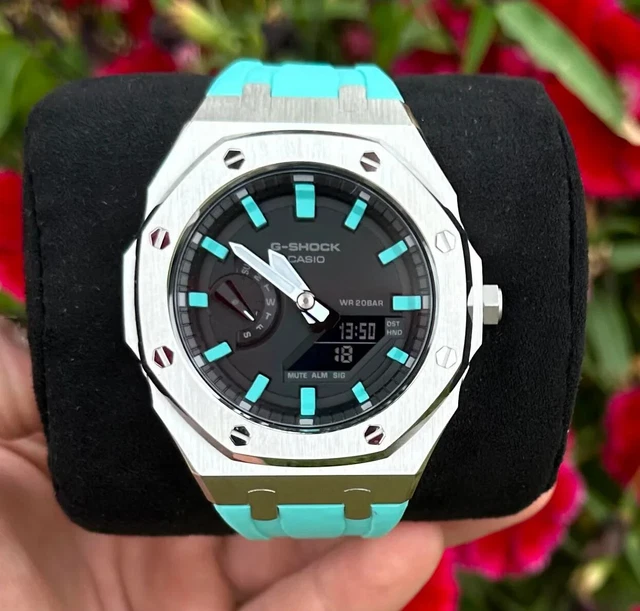 CUSTOM CASIO G-SHOCK GA-2100, CasiOak, - Aqua Edition V2 - Brand new £ ...