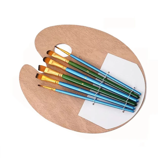 LEGNO VASSOIO PER vernice Colore del legno Pennelli Tavolozza vernice ...