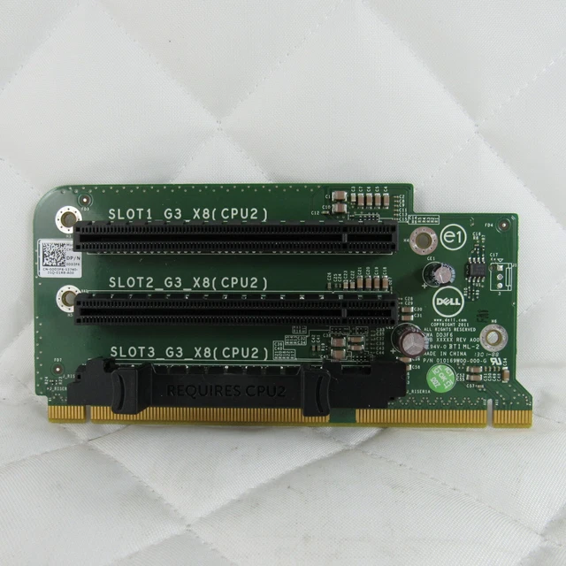 CARTE SERVEUR DELL Poweredge R720 Pcie Riser Pcb Cpu2 Dd3F6 EUR 8,55 ...