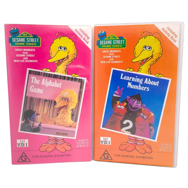 SESAME STREET HOME Video VHS The Alphabet Game & Learning With Numbers ...