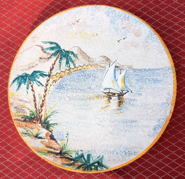 CERAMIC PLATE MGA Mazzotti Albisola Savona Italy Pottery Fenice Bridges ...
