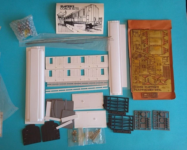 SLATERS PLASTIC 7MM O Gauge MR LMS 6 Wheel Clerestory Full Brake Coach ...
