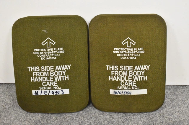 BRITISH MILITARY BODY Armour Ballistic Protective Plates CBA Osprey ...