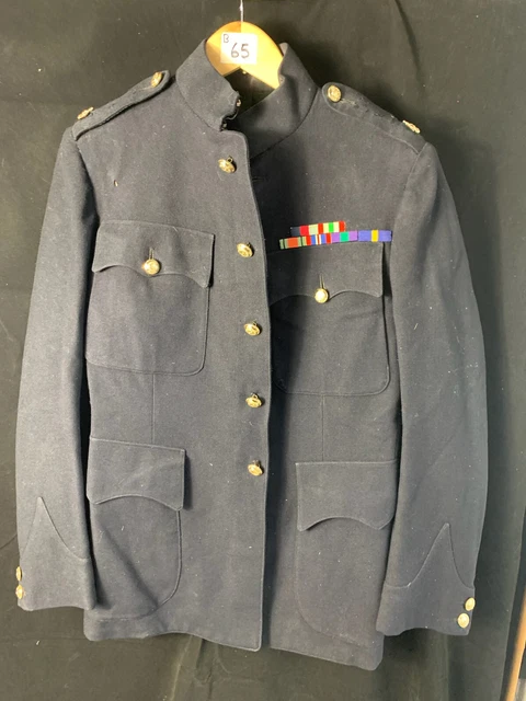 GENUINE BRITISH ARMY Dress Uniform Jacket 38" Chest - WW2 Medal Ribons ...