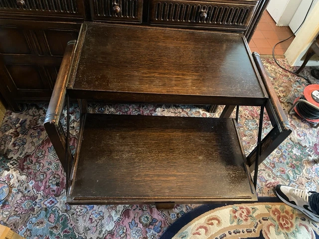 ART DEOO / 1930s Metamorphic Adap-table Patented Dinner Waggon / Table ...