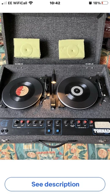 FAL TORNADO RETRO Twin Disco Deck Full Working Order New Stylus Ready ...