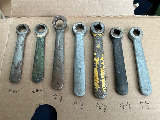 CHOICE OF 1 Vintage Lathe Tool Post Wrench 7/16 Box End Williams - only ...