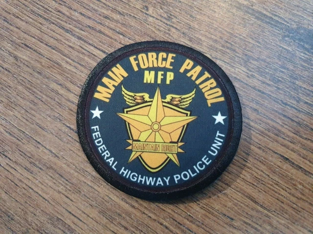 MAD MAX ROAD Warrior Main Force Patrol Interceptor Biker Gt Sew On ...