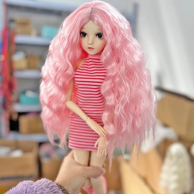 60CM PRETTY GIRL Doll Green Eyes Curly Wig Dress Shoes Lifelike 1/3 BJD ...
