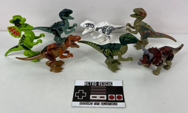 JURASSIC WORLD PARK Custom Dinosaur Figure Raptor Triceratops ...