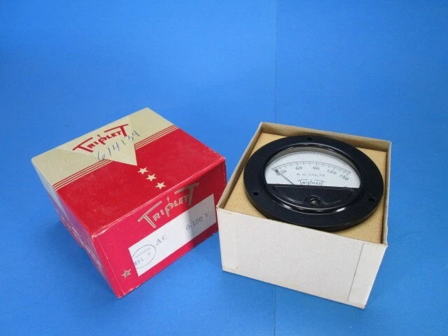 VINTAGE TRIPLETT PANEL Meter Model 331-S - 0-150 Volts AC - VERY NICE ...