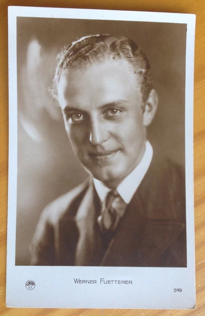 WERNER FUETTERER CARTE postale originale années 1920-1950 acteur cinéma ...