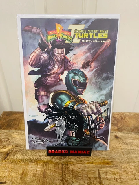 MIGHTY MORPHIN POWER Rangers/TMNT II #5 Sajad Shah Casey Jones Remark ...