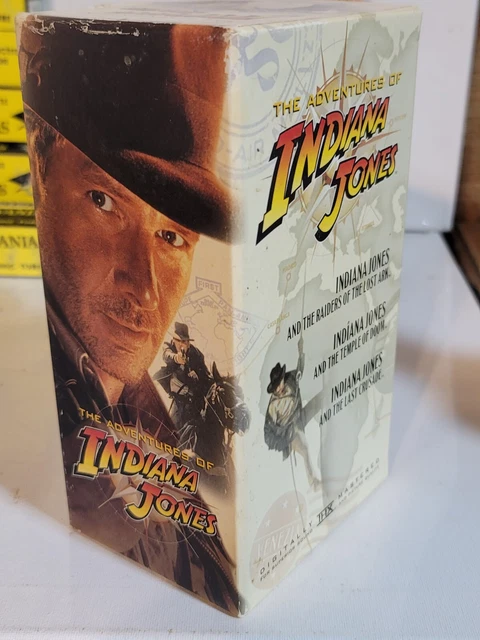 INDIANA JONES VHS THX Remastered Sealed Box Trilogy Set Lucasfilm 1999 ...