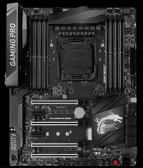 MSI X99A GAMING Pro Carbon Motherboard Intel X99 M.2 Lga 2011-V3 Atx ...