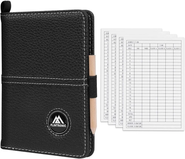 SCORECARD HOLDER GOLF Scorecard Holder Waterproof Leather Golf Score ...
