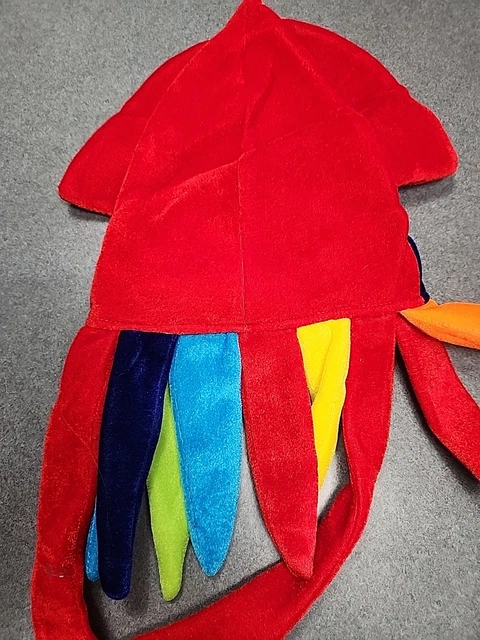 NOVELTY RAINBOW SQUID Hat Costume Party Hat Cap £6.33 - PicClick UK