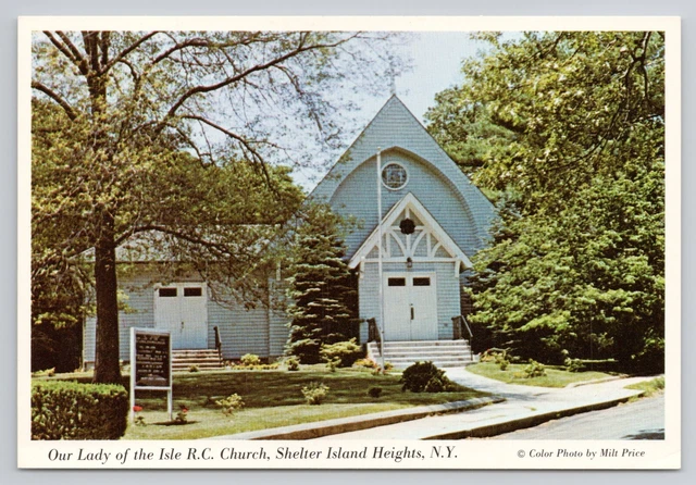OUR LADY OF the Isle RC Church Shelter Island Heights New York Postcard ...