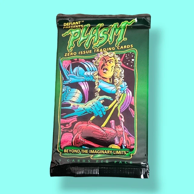 VINTAGE UNOPENED 9 Card Blister Pack Plasm Trading Cards Zero Issue ...