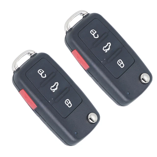 FOR VOLKSWAGEN JETTA 2011-2016 2PCS Keyless Remote Key Fob Car ...