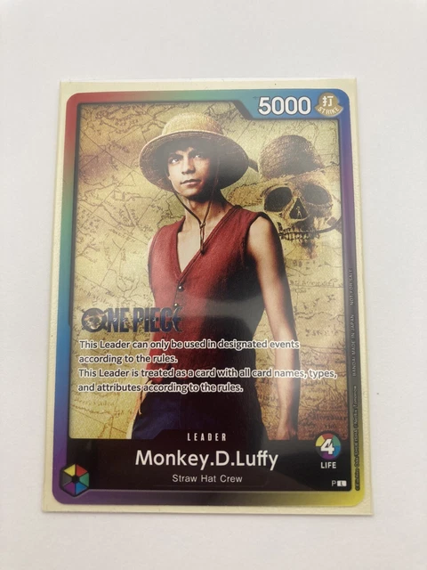 MONKEY.D.LUFFY - SEALED Battle - Live Action Promo Leader - One Piece ...