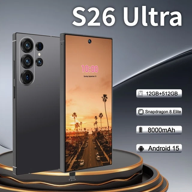 S26 ULTRA 5G Unlocked Smartphone 12+512GB 7.3" Screen 8000mAh Android ...